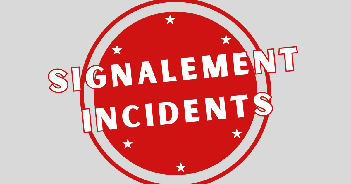 Signalement d'incidents